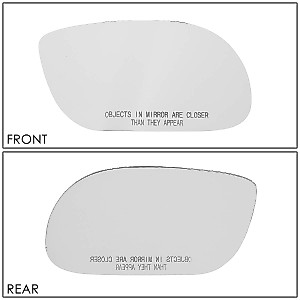 DNA MOTORING SMP-046-R Factory OE Style Right/Passenger Side Door Rear View Mirror Glass Lens [Compatible with 98-05 Buick Park Avenue]