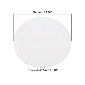 PATIKIL 48mm/1.87inch Foam Lid Liner, 200Pcs PS Foam Resistant Tamper Pressure Sensitive Seal for Bottle Cap Liners Seals, White Red