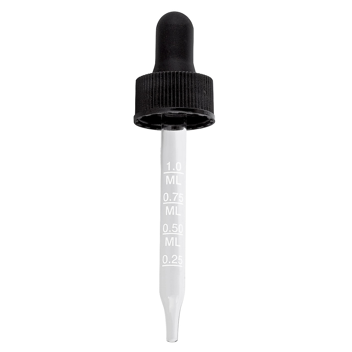 JUVITUS Dropper Closure Top for 2 oz / 60 ml (20-400 Neck Size) 12 Pack (Graduated Measurement Marked)