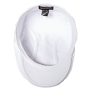 BOTVELA Men Cotton Twill Newsboy Flat Ivy Driving Hat Fitted Cap (White, 7 5/8)