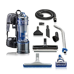 Prolux 2.0 Standard Bagless Backpack Vacuum Cleaner, Lightweight & Comfortable for Residential & Industrial Use, Double HEPA Filtration, Multiple Attachments, Padded Straps