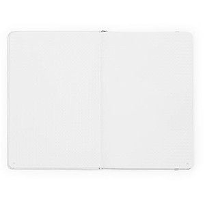 Minimalism Art, Premium Hard Cover Notebook Journal, Classic 5" x 8.3", 122 Numbered Pages, Gusseted Pocket, Ribbon Bookmark, Extra Thick Ink-Proof Paper 120gsm, San Francisco (Dotted, Pink)