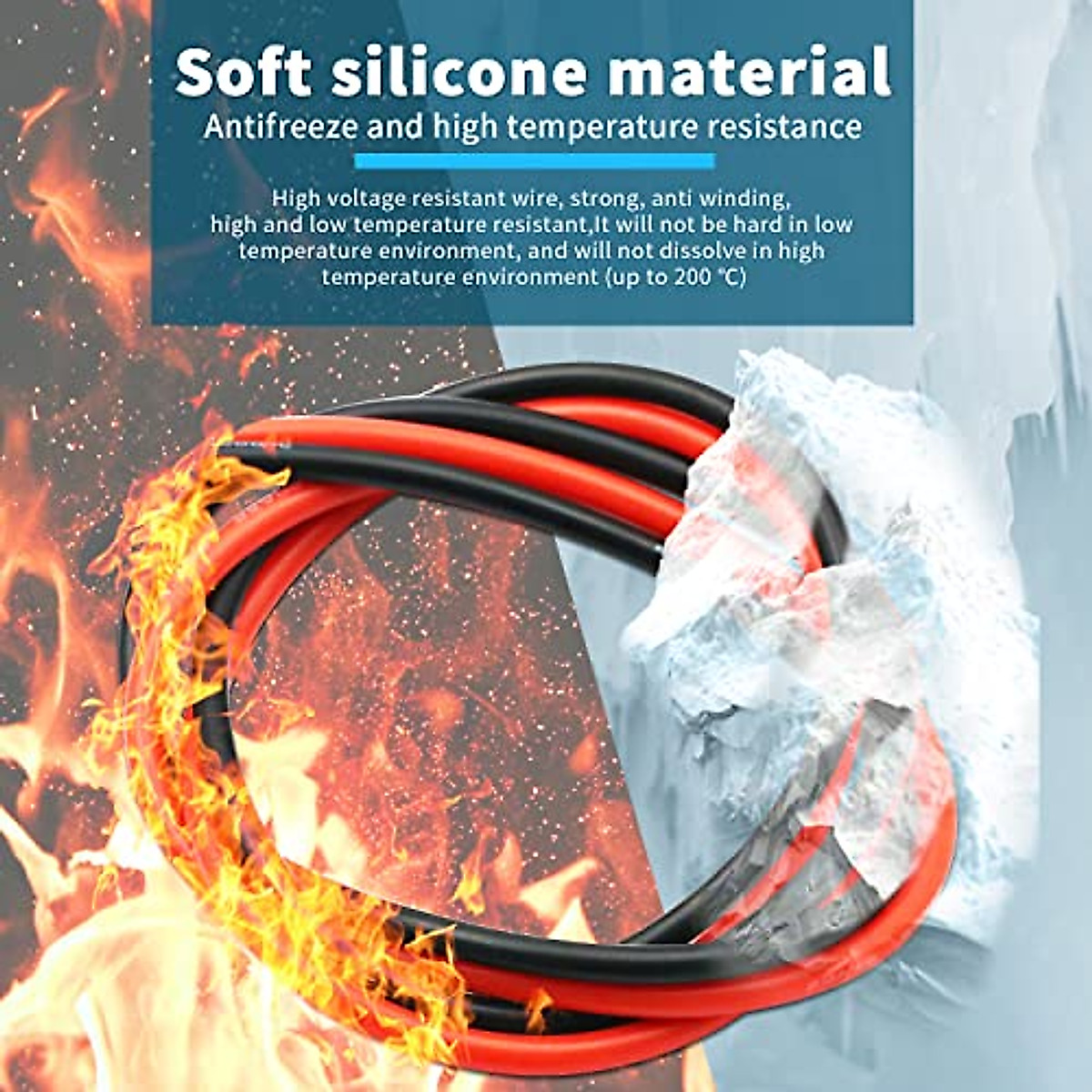 V TELESKY WG-011 III 1000V & CAT IV Test Lead and Safety Alligator Clips Soft Silicone Electrician Test Leads Kit with Silicone Alligator Clips CAT600V (Test Lead)