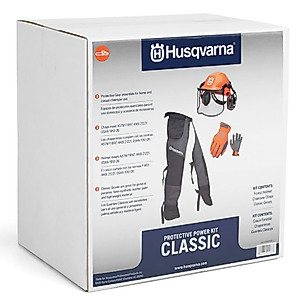 Husqvarna 590091101 Homeowner Personal Protective Power Kit, Orange, Large