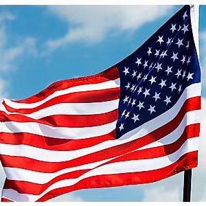 American Flag 3x5 Outdoor,outdoor flag,heavy duty,100% Made in USA, All Weather US Flags with Embroidered Stars Sewn Stripes Brass Grommets