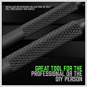 SWANLAKE 9-Pieces Roll Pin Punch Set, Removing Repair Tool with Holder for Automotive, Watch Repair,Jewelry and Craft