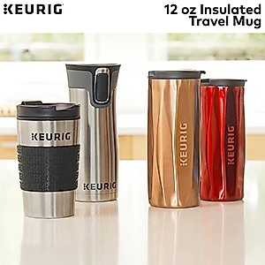 Keurig Travel Mug Fits K-Cup Pod Coffee Maker, 1 Count (Pack of 1), Stainless Steel