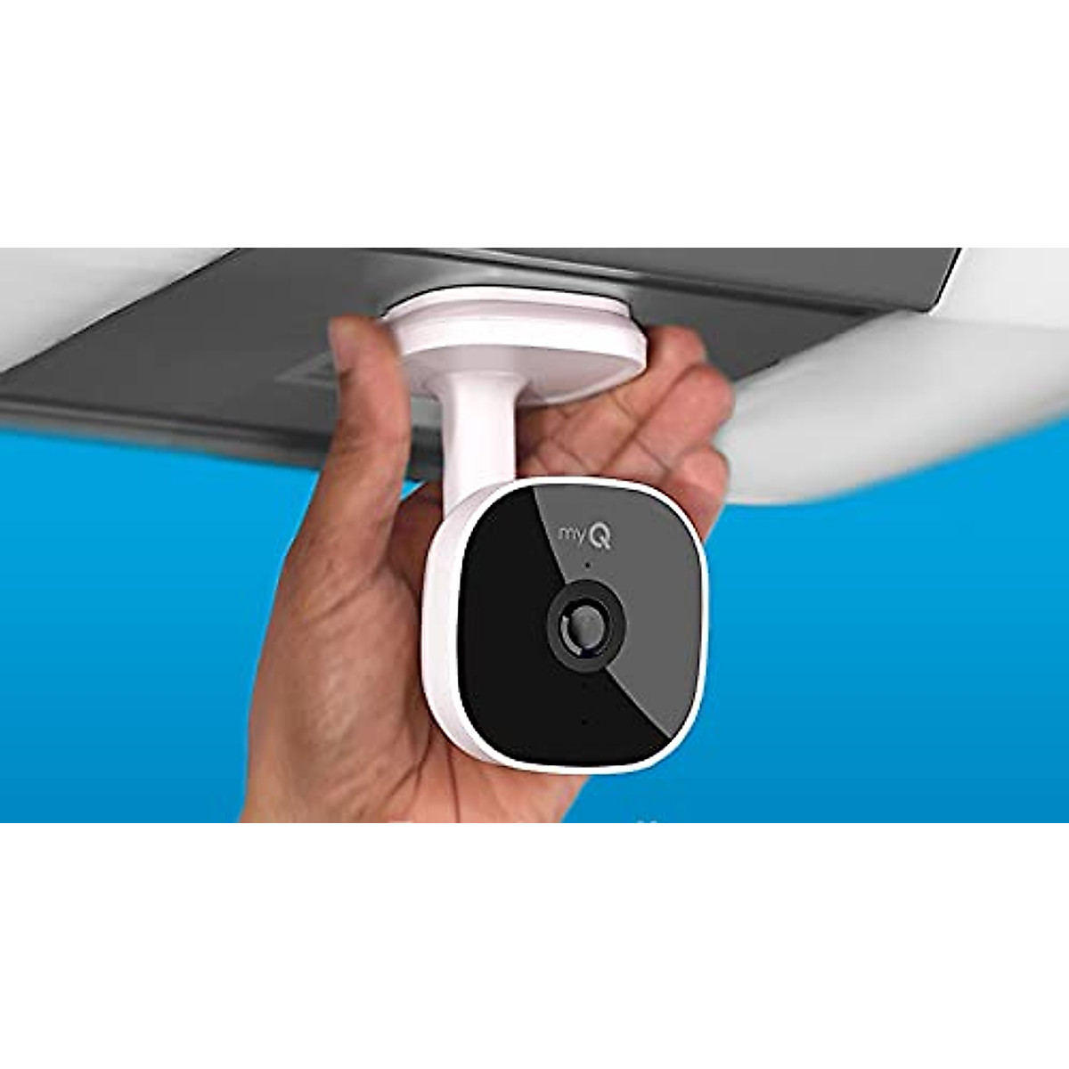 LiftMaster myQ Smart Garage HD Camera - WiFi Enabled - myQ Smartphone Controlled - Two Way Audio - Works with Key by Amazon in-Garage Delivery - Model MYQ-SGC1WLM, + Lens Cleaning Cloth