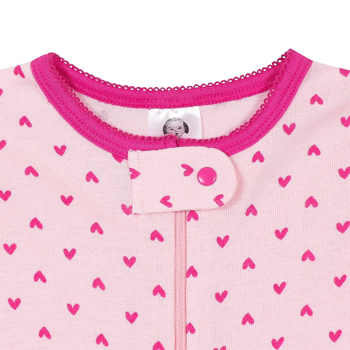 Gerber Baby Girls' 2-Pack Footed Pajamas, Rainbows Pink, 18 Months