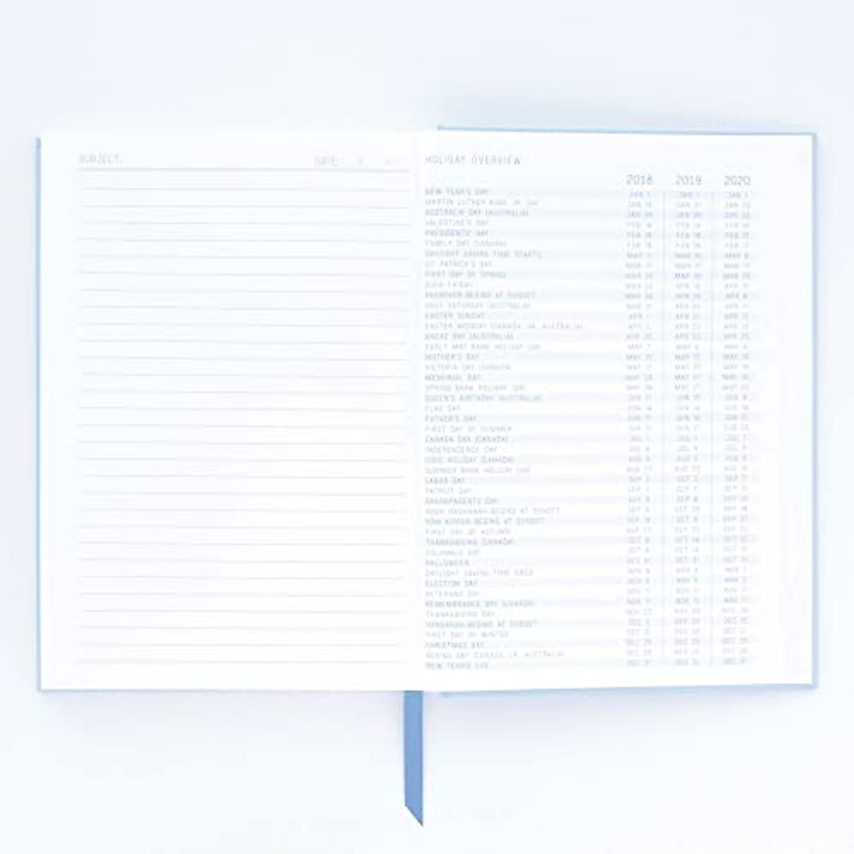 Designworks Ink Vintage Sass A5 Hardcover Notebook Journal, Design: Embrace The Day, Colour: Blue, 14.6cm x 21.6cm, JB86-1093EU. 240 Lined Pages. Soy Based Ink.