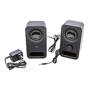 Logitech Multimedia Speakers Z150 with Stereo Sound for Multiple Devices, Black