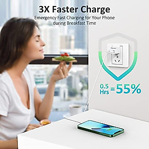 Cistozon iPhone Fast Charger Block, 20W USB C Power Adapter Wall Charger for iPhone 14/14 Pro/14 Pro Max/14 Plus/13/13Pro Max/12 Pro Max/11/11 Pro Max/iPad Pro, Samsung Galaxy S22/21/20