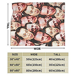 Steve Buscemi Soft and Comfortable Warm Fleece Blanket for Sofa,Office Bed car Camp Couch Cozy Plush Throw Blankets Beach Blankets (50"x40")