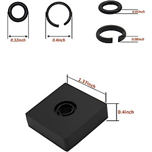 (8 Sets) 3/8" Impact Retaining Ring Clip Friction Ring with O-Ring for Milwaukee Electric/Pneumatic Type Impact Wrench, Retainer Ring Anvil Install Tool Included