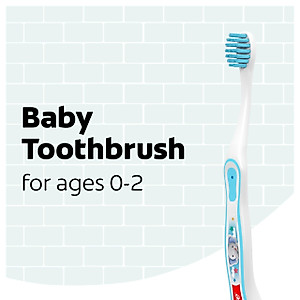 Colgate My First Baby and Toddler Toothbrush, Extra Soft Toothbrush, 6 Count