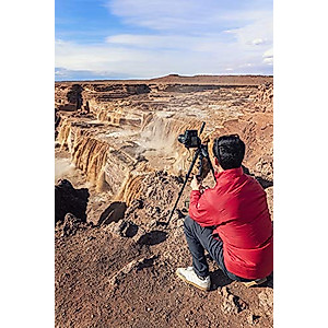 SLIK Pro AL-324DX w/SH-705E 3-Way Pan Head for Mirrorless/DSLR Sony Nikon Canon Fuji Cameras and More - Black (613-358)