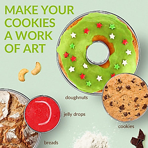 Cookie Cutters, 11 PCS Round Cookie Biscuit Cutter Set, Ring Circle Stainless Steel Metal Cookie Cutter For Dough Pastry Biscuits Muffins Fondant Donut