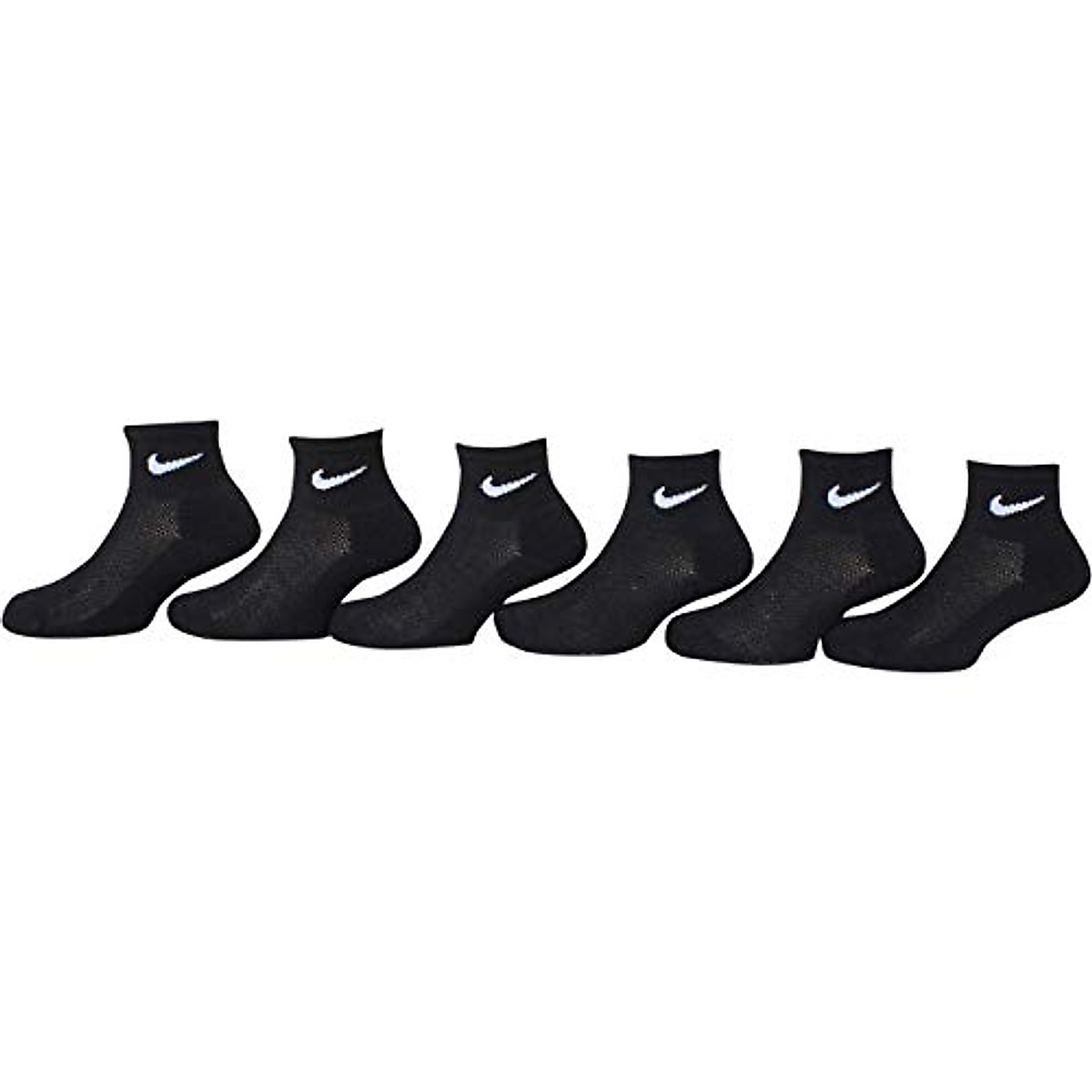 NIKE Little Toddler Ankle Socks Cushioned (6 Pairs),10C-3 Years Old / 5-7 Sock Size