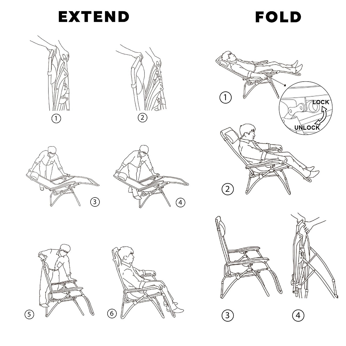 Colegence XL Oversized Zero Gravity Chair, Fully Padded Adjustable Anti Gravity Reclining Lounge Chairs with Cup Holder Folding Recliner for Beach,Camping,Lawn,Patio,Outdoor, Support 300 LBS（Blue）