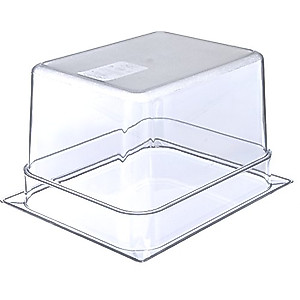 Carlisle FoodService Products 10223B07 StorPlus Half Size Food Pan, Polycarbonate, 8" Deep, Clear