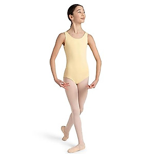 Capezio Girls' Big Classic High Tank Leotard, Butter, Medium