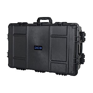 DCB Cases - Element 7975F | 32 x 21 x 12 Ext Dim | IP67 Waterproof | Pluck Foam Insert | Telescoping Handle | Rubberized Grips | Resin-Reinforced Injection Molded Plastic | 7 Latch Lid Close | Wheels