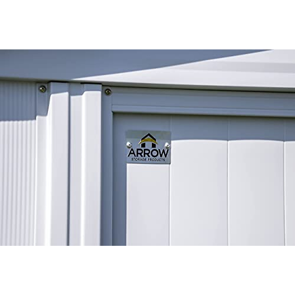 Arrow Classic Steel Storage Shed, 10x14, Flute Grey
