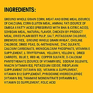 Pedigree Complete Nutrition Adult Dry Dog Food Roasted Chicken, Rice & Vegetable Flavor, 40 Lb. Bag