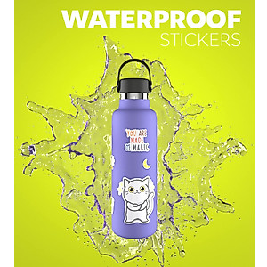 Premium Printable Vinyl Sticker Paper for Inkjet Printer and Laser - 20 White Matte Sticker Paper Waterproof - Durability Adhesive Paper 8.5 x 11, Fast Dry, Holds Ink Well, Great for Cutting Machines