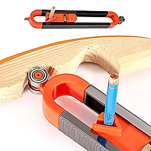AIYOO Precise Contour Gauge Tool Lurui Scribe Tool with Adjustable Lock for Pencil, Super Gauge Shape and Outline Tool Construction Tools Flooring Tools