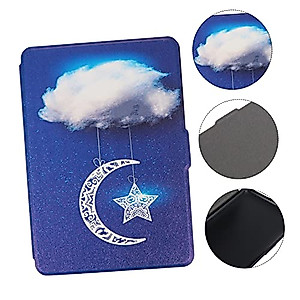 Mikikit Electronic Products 3 pcs Leather case Paperwhite Accessories Universal Holster ereaders E- car Reader auto Sleep case Universal Protection fold Car Holster