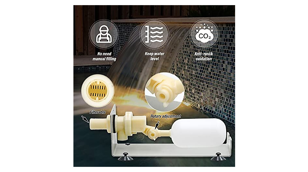 Auto Fill Water Level Kit for Fountains & Aquariums
