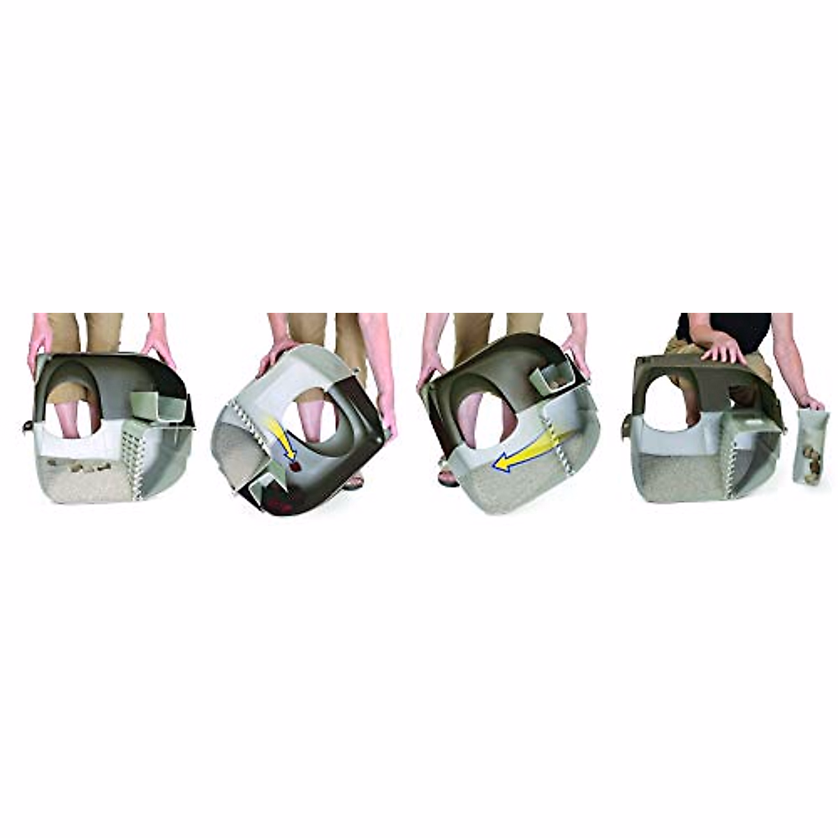 Omega Paw Premium Roll 'n Clean Litter Box Large, Peral Blue (PR-RA20-1)