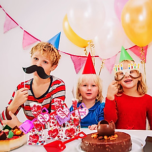 MGparty 24 Pack Valentines Day Plastic Toy Shovels with Cards, I Dig You Stickers, Gifts Bags Valentines Day Classroom Gift Exchange Supplies Party Favors for Kids