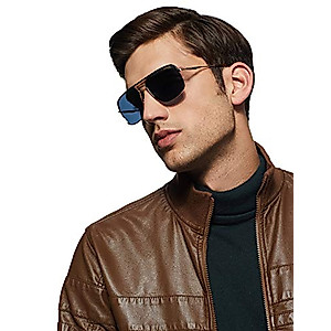 Carrera Casual Round Sunglasses, Gold Blue, 60