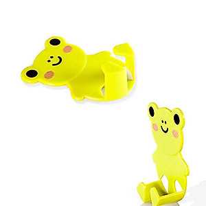 YARNOW Hook 4pcs Cartoon Animal Shaped Wall Hanging Rack Paste Type Power Plug Hook Household Plug Holder Storage Rack (One for Each Style) As Shown