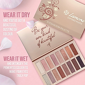 Best Pro Eyeshadow Palette Makeup - Matte Shimmer 16 Colors - Highly Pigmented - Professional Nudes Warm Natural Bronze Neutral Smoky Cosmetic Eye Shadows