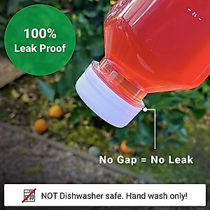 Norcalway 16 Oz Empty Plastic Juice Bottles With Caps - Reusable Juice Bottles With Lids, Smoothie Plastic Bottle, Drink Containers Bottles, Clear Juicing Bottles, 5 Pack