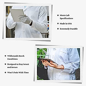 ButtonMode Lab Coat Buttons (Fits Allheart, Dickies, Figs, Healing Hands, Landau Labcoats) with 2 Holes 22pc Set Has 11 Front (19mm or 3/4 Inch), 11 Sleeve (15mm or 5/8 Inch), White, 22-Buttons