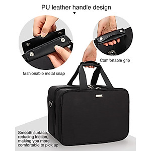 Hairdresser Bag, Large Makeup Case for Hair Stylist Professional Makeup Bag Hair Tools Storage Organizer Box, Barber Travel Bag Carrying Case, Heat Insulation Aluminum Film for Hair Equipment