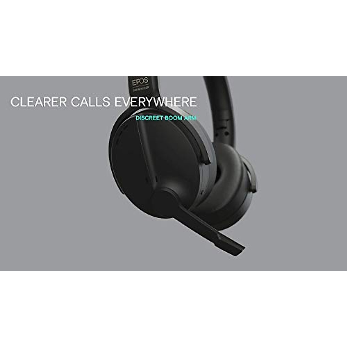 EPOS | SENNHEISER Adapt 563 (1000208) - Dual-Sided, Dual-Connectivity, Wireless, Bluetooth, Active Noise Canceling On-Ear Headset | Discreet Foldable Boom Mic | UC Optimized (Black)
