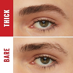 Maybelline Tattoo Studio Brow Styling Gel, Waterproof Eyebrow Make Up, Brow Tint for Up to 36HR Wear, Medium Brown, 1 Count