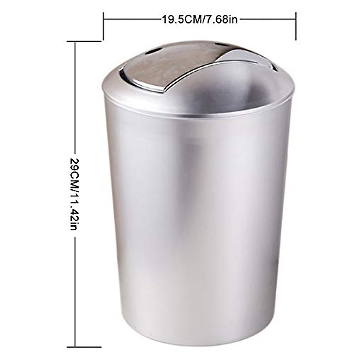 WSLLK Under Sink Trash can 6.5L Bathroom Garbage European Style Trash Wastebin with Lid Kitchen Trash Cans Storage Tools Garbage Waste Bin