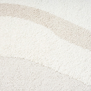 Abani Nomad Cream & Beige Area Rug 5' x 8' for Living Room, Bedroom - Chic Abstract Pattern - Durable & Easy to Clean