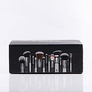 DUcare Professional Makeup Brushes Panda Series Makeup Brush Set Valentines Day Gifts 31Pcs Kabuki Foundation Blending Face Powder Blush Concealers Eye Shadows With Leather Case Organizer