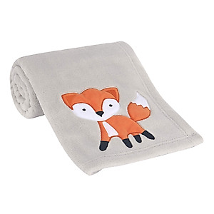 Bedtime Originals Woodland Friends Baby Blanket, Gray