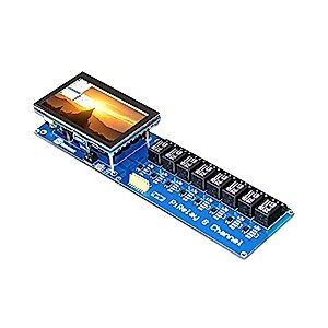 PiRelay 8 Power Relay Module for Raspberry Pi, 8 Channel Relay Shield for Raspberry Pi, Relay HAT Expansion Relay Board for Raspberry Pi 4B/3B+/3B/2B/B+/A+