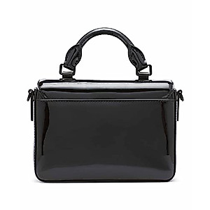 DKNY Elissa Small Top Handle Satchel, Black/Black