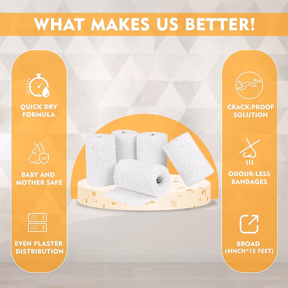 Crawl Story Belly Cast Kit Pregnancy-Baby Casting kit | With 5-Plaster Cloth Roll, Hanging Hardware & Decorative items| Perfect Baby Shower & Pregnancy Gifts|Pregnancy Belly casting kit baby bump cast
