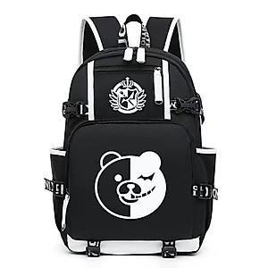 Mxcostume Anime Backpack Monokuma Luminous Large Capacity School Bag Cosplay Bookbag (Pattern-1)